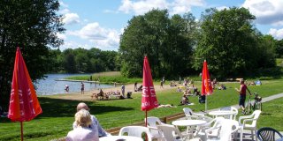 Ekhagens Strandbad - Beach at Lilla Värtan in Norra Djurgården ...